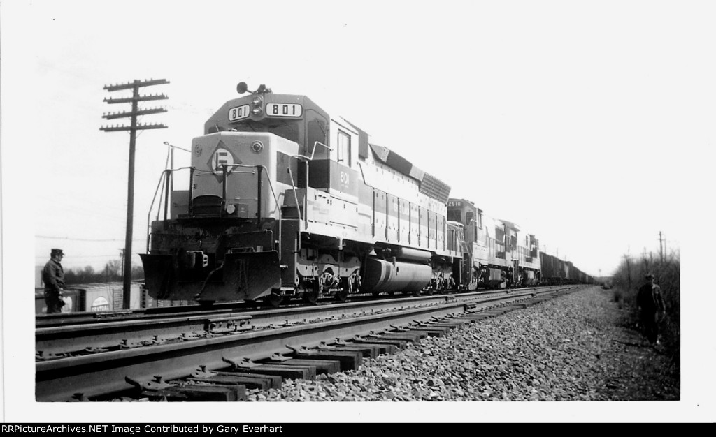 EL SD45 #801 - Erie Lackawanna
